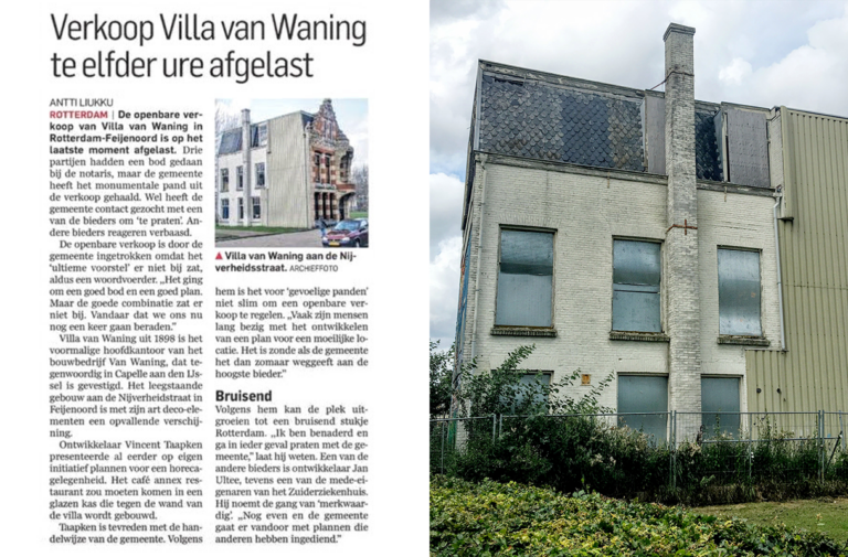 Villa van Waning – Dé buitenplaats van Rotterdam